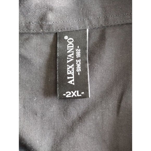Alex Vando | Shirts | Alex Vando Mens Black Collard Shirt | Poshmark